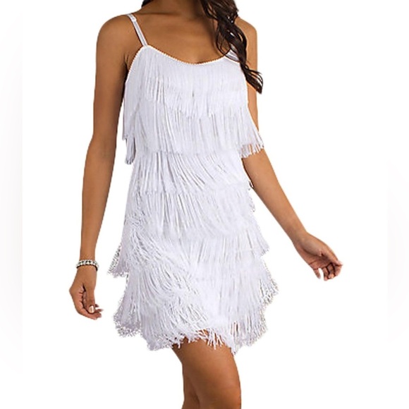 Cheryl Creations | Dresses | New Cheryl Creations White Short Allover ...